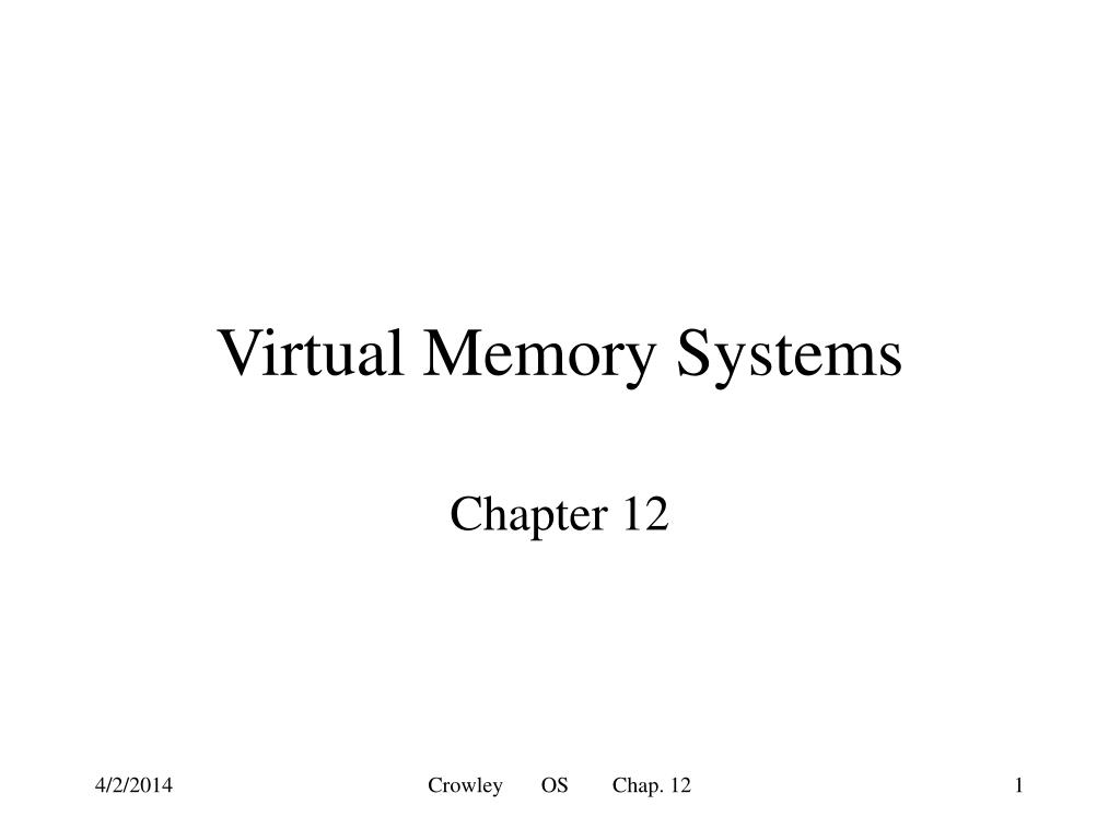 PPT - Virtual Memory Systems PowerPoint Presentation, free download ...
