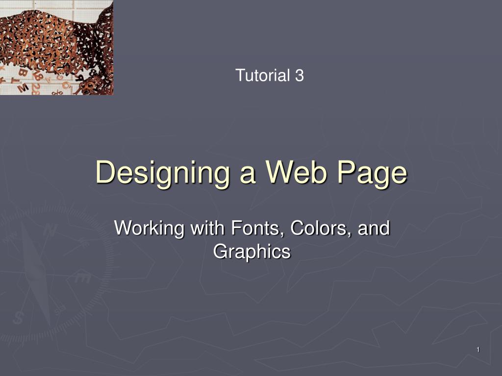 PPT - Designing a Web Page PowerPoint Presentation, free download - ID ...