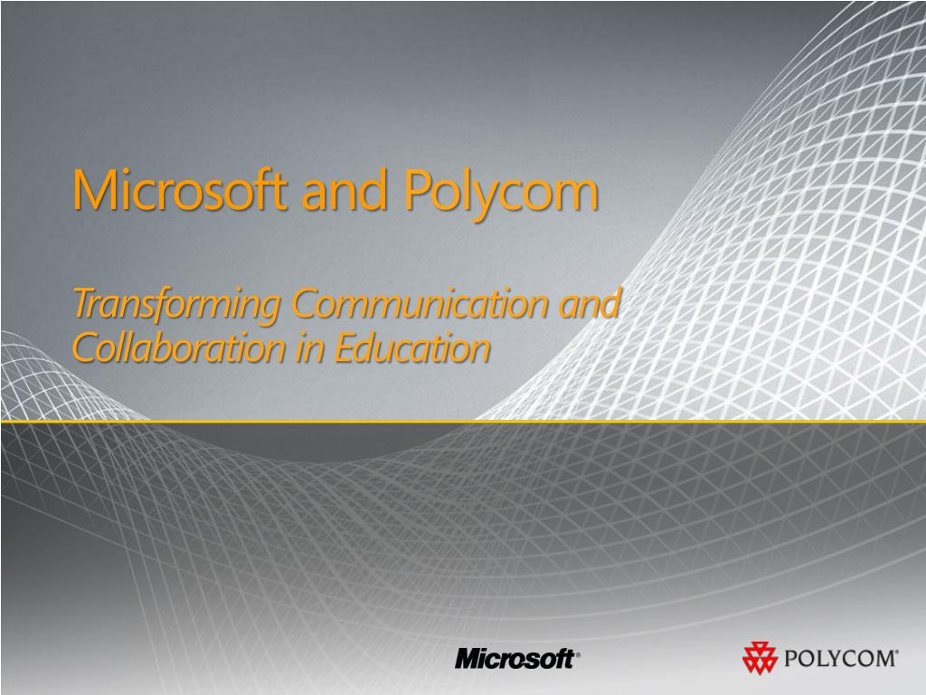 PPT - Microsoft and Polycom PowerPoint Presentation, free download - ID:731816