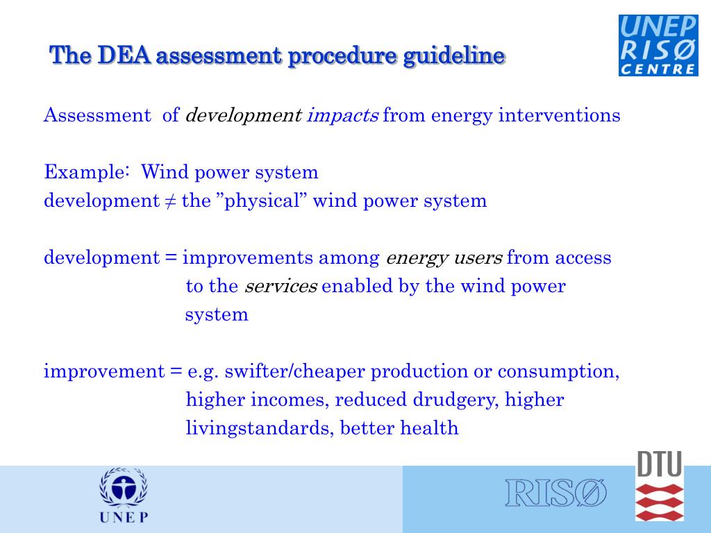PPT - The DEA assessment procedure guideline PowerPoint Presentation ...