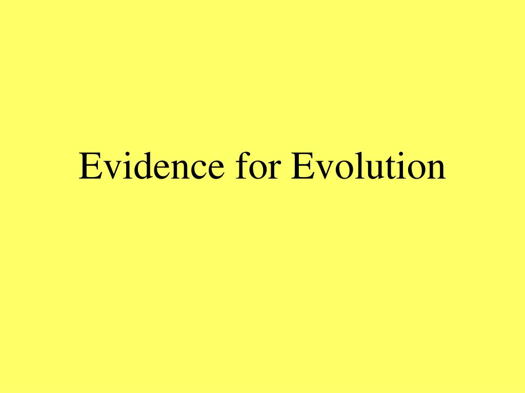 PPT - Evidence for Evolution PowerPoint Presentation, free download ...