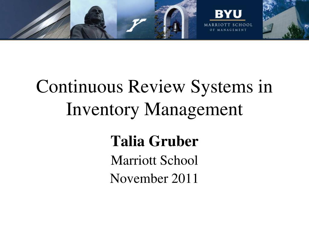 PPT - Continuous Review Systems in Inventory Management PowerPoint ...
