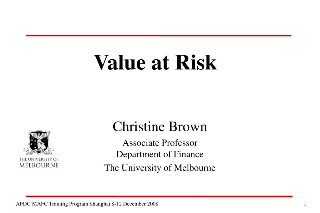 PPT - Value at Risk PowerPoint Presentation, free download - ID:733643
