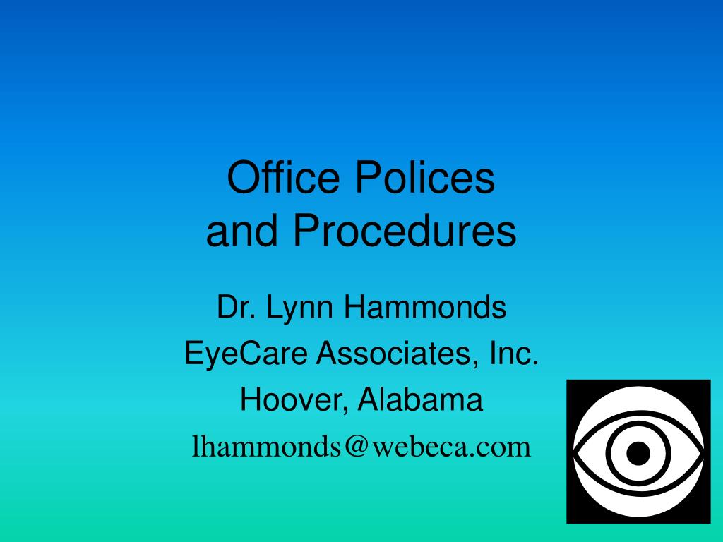 PPT - Office Polices and Procedures PowerPoint Presentation, free ...