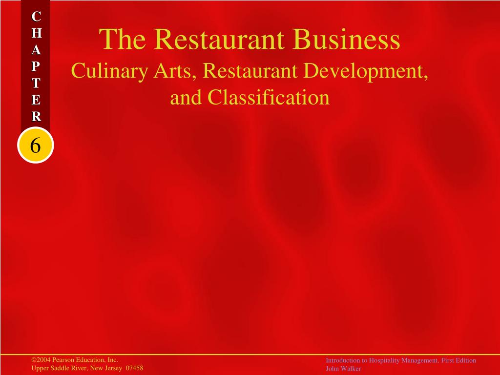 PPT - The Restaurant Business Culinary Arts, Restaurant Development ...