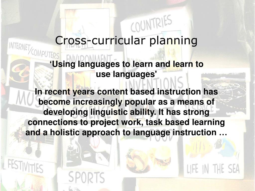PPT - Cross-curricular planning PowerPoint Presentation, free download ...