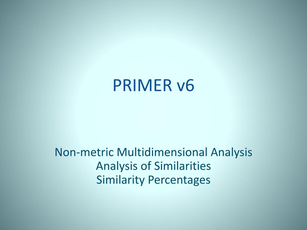 PPT - PRIMER v6 PowerPoint Presentation, free download - ID:736864
