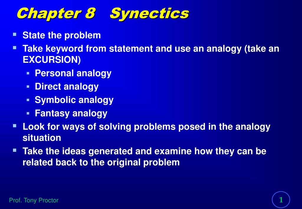 PPT - Chapter 8 Synectics PowerPoint Presentation, free download - ID ...
