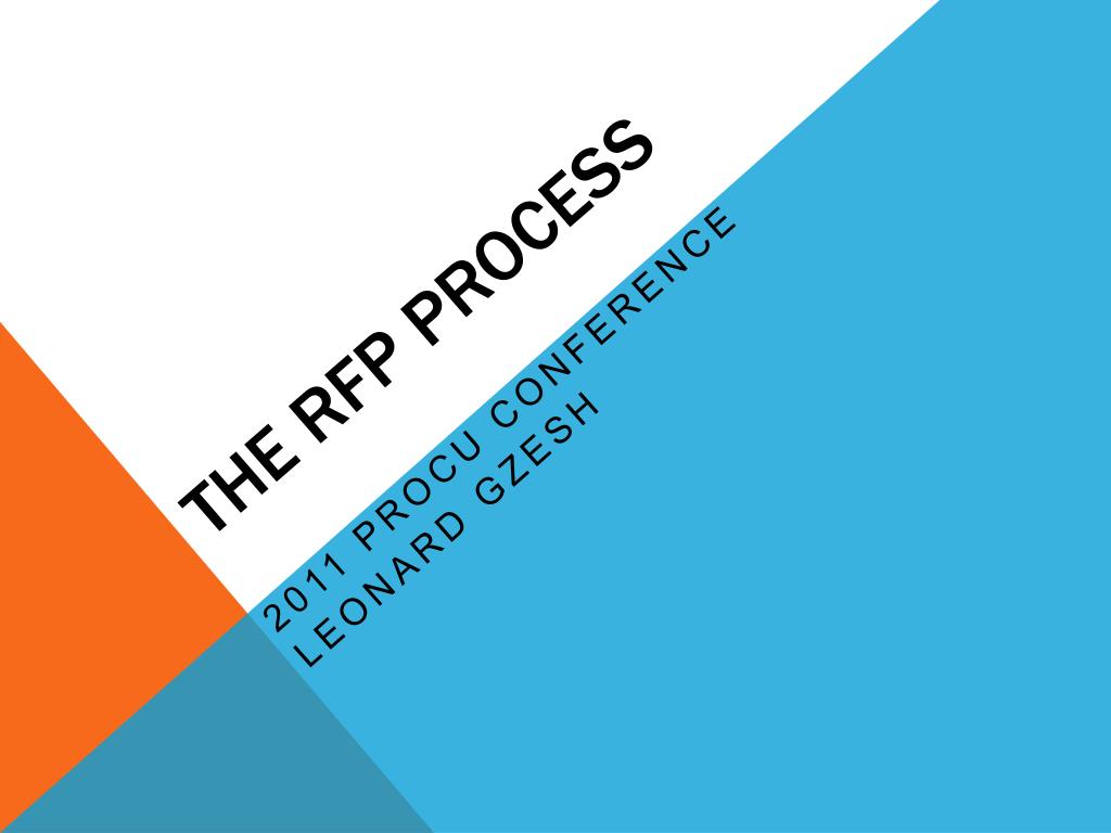 PPT - The RFP Process PowerPoint Presentation, free download - ID:737564