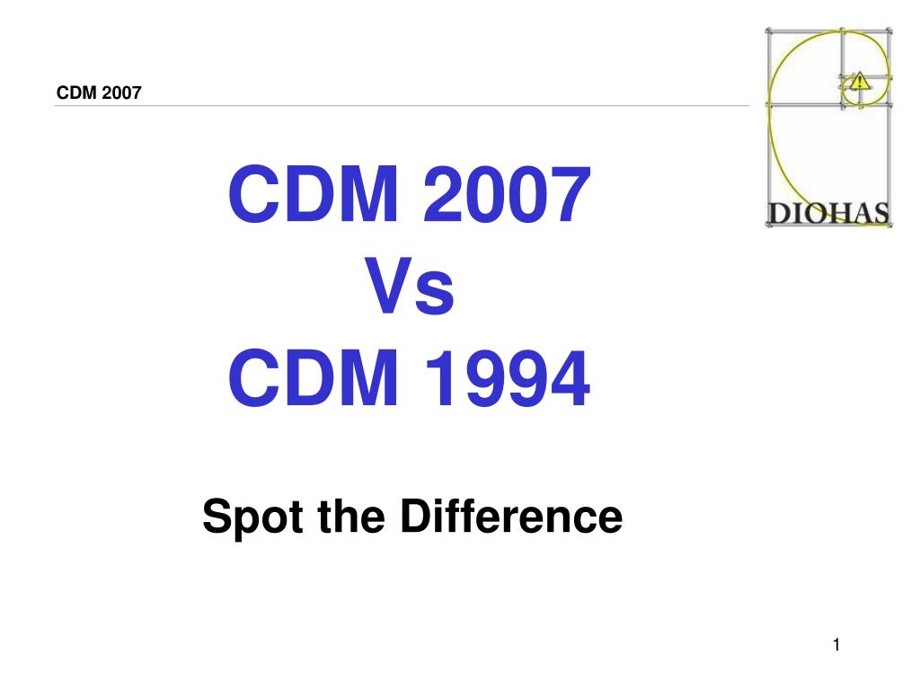 PPT - CDM 2007 Vs CDM 1994 PowerPoint Presentation, free download - ID ...