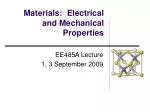 PPT - Electrical Properties of Materials PowerPoint Presentation, free ...