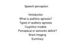 PPT - Chapter 10 Perception of Speech PowerPoint Presentation, free ...