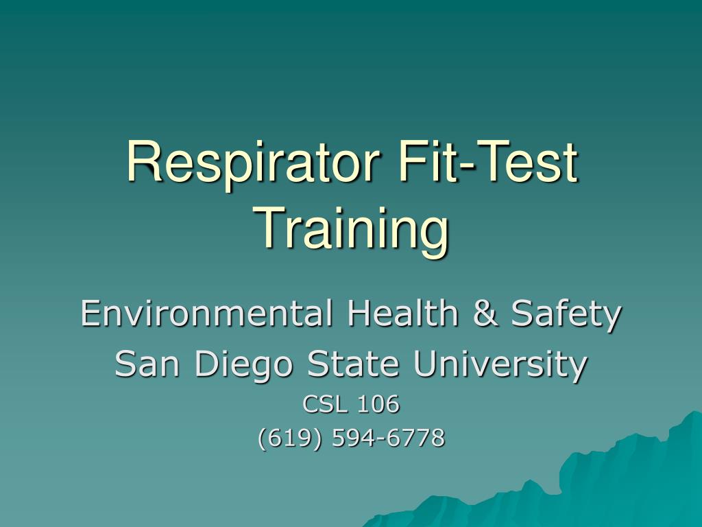 PPT - Respirator Fit-Test Training PowerPoint Presentation, free ...