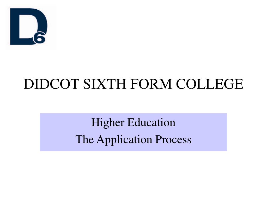 PPT - DIDCOT SIXTH FORM COLLEGE PowerPoint Presentation, free download ...