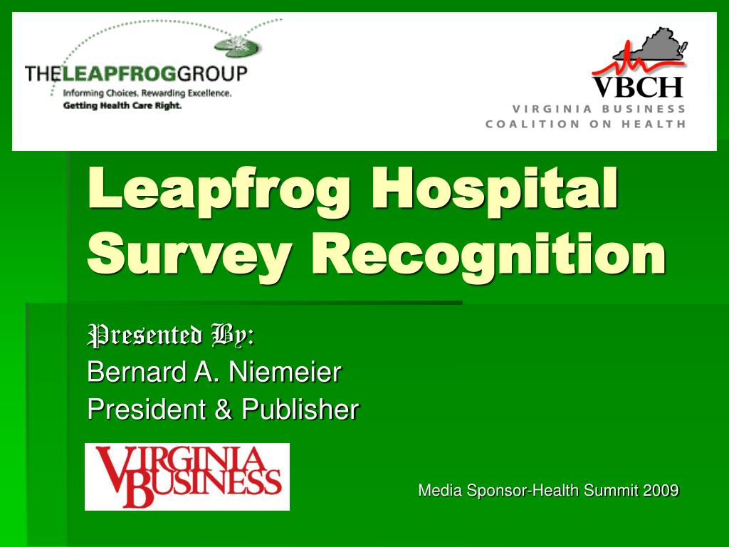 PPT - Leapfrog Hospital Survey Recognition PowerPoint Presentation ...