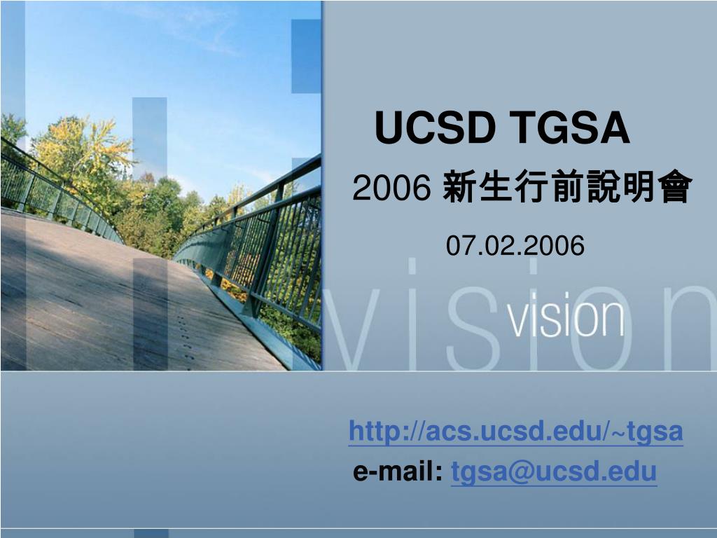 PPT - UCSD TGSA PowerPoint Presentation, free download - ID:74377