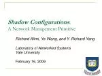 PPT - Concept of Shadow Network PowerPoint Presentation, free download ...