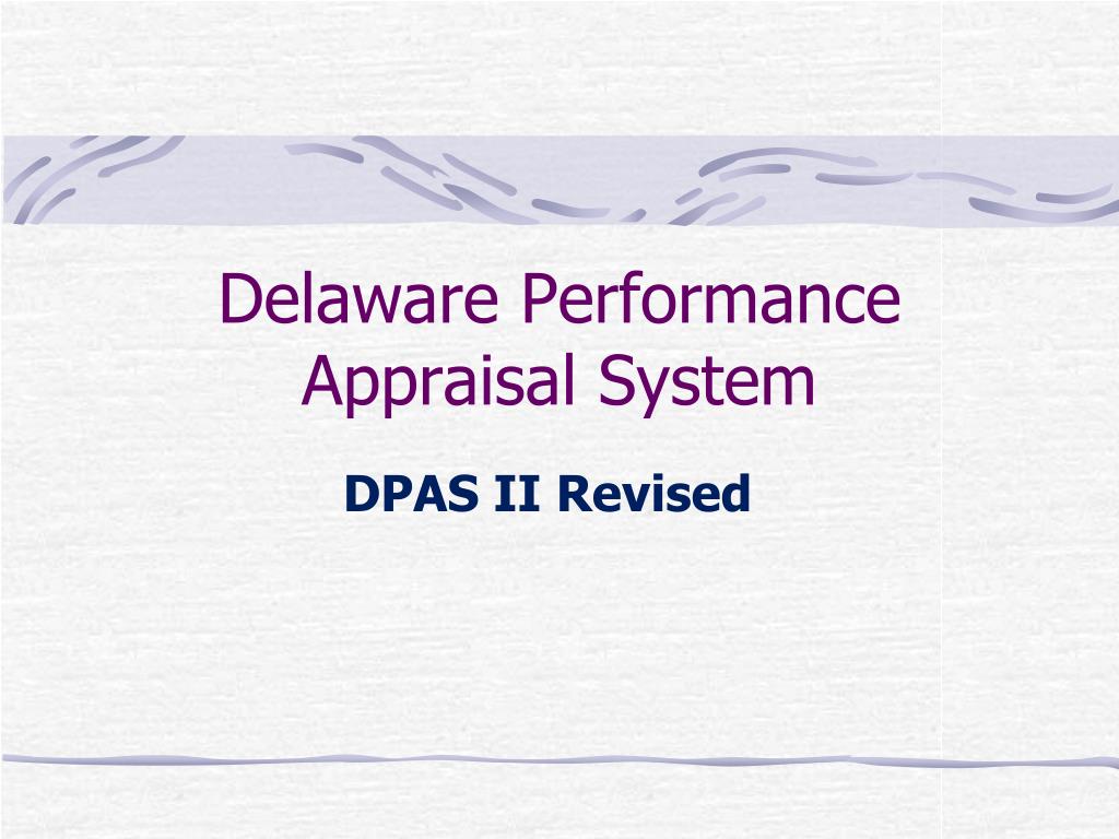 PPT - Delaware Performance Appraisal System PowerPoint Presentation ...