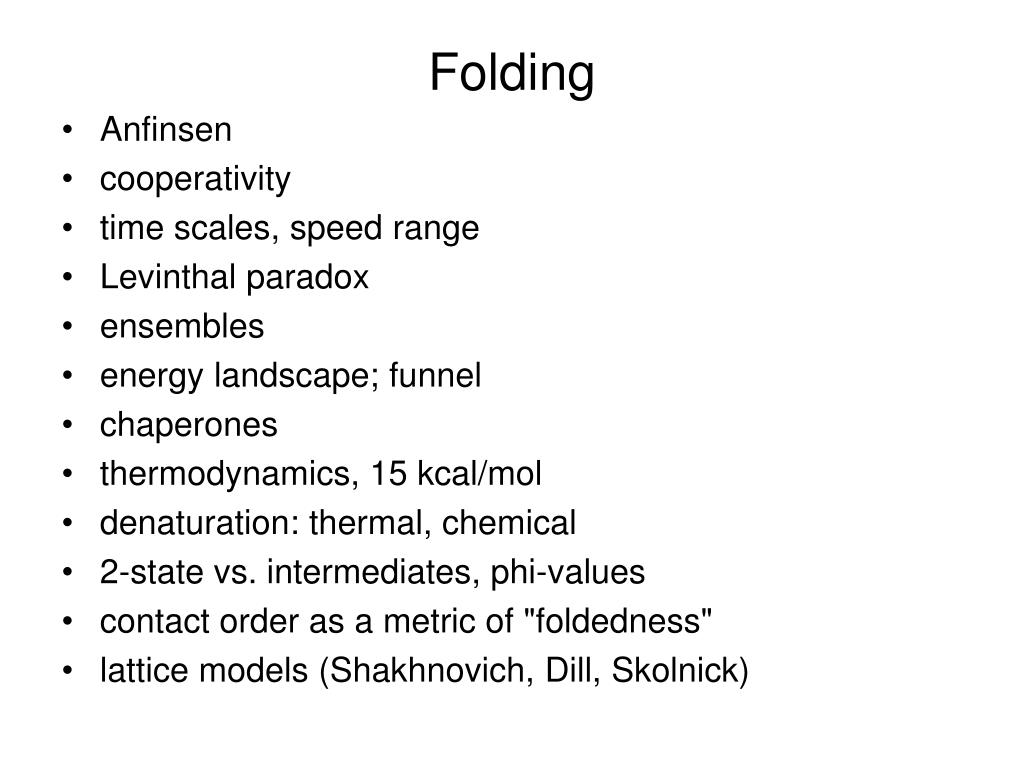 PPT - Folding PowerPoint Presentation, free download - ID:747248