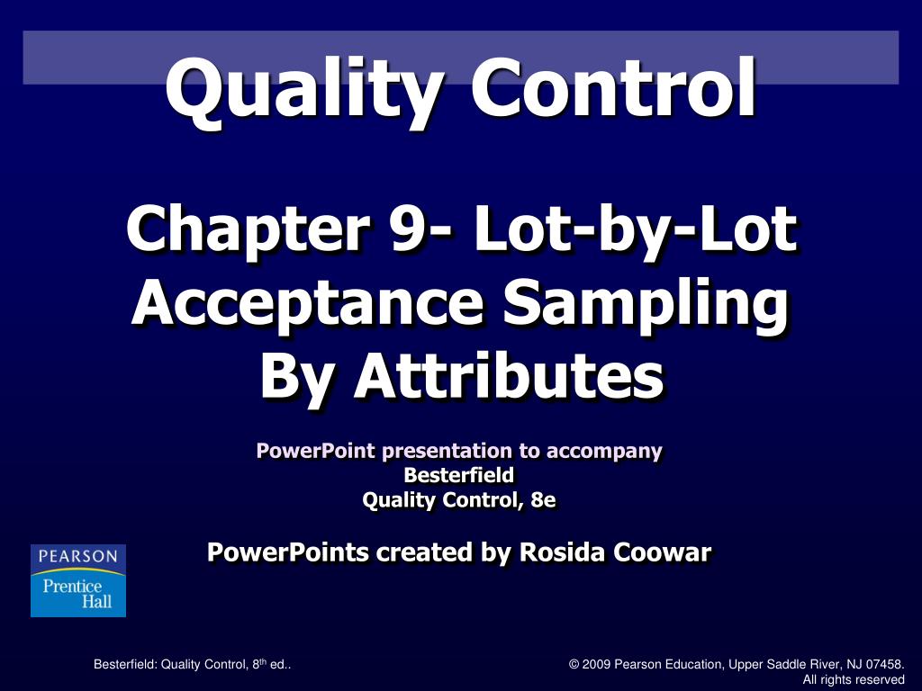 PPT - Quality Control PowerPoint Presentation, free download - ID:748648