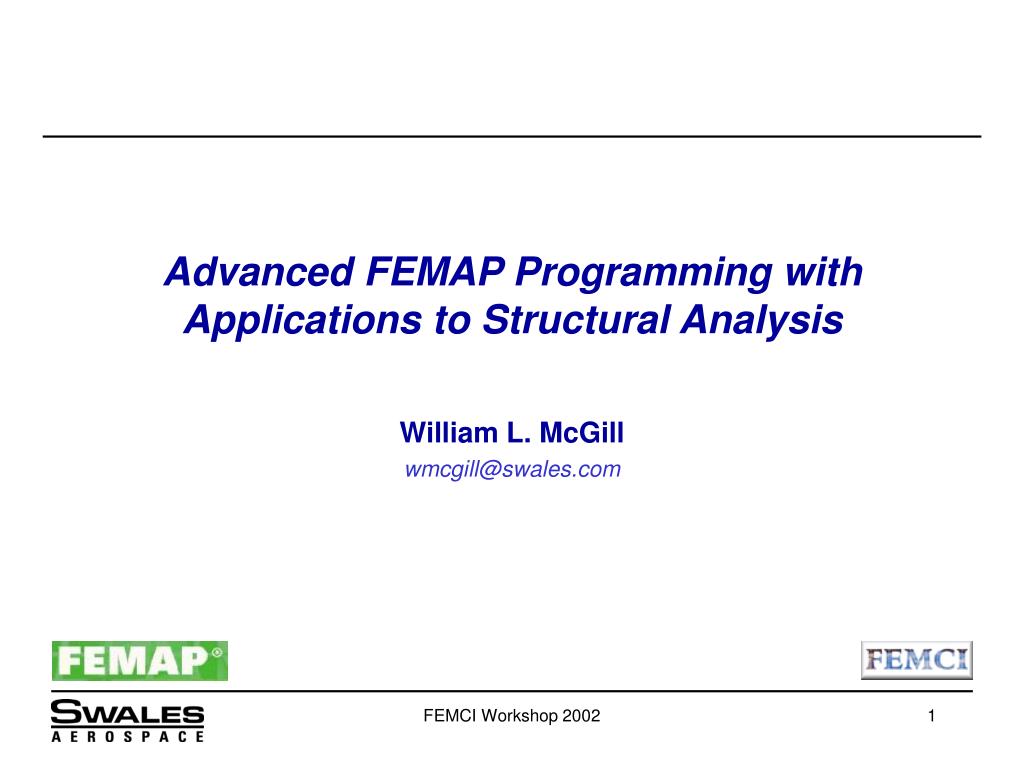 PPT - Advanced FEMAP Programming with Applications to Structural Analysis PowerPoint ...