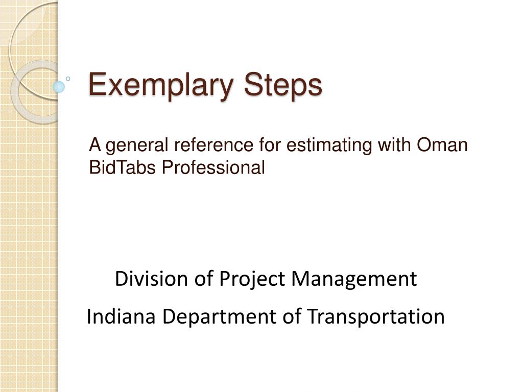 PPT - Exemplary Steps PowerPoint Presentation, free download - ID:749497