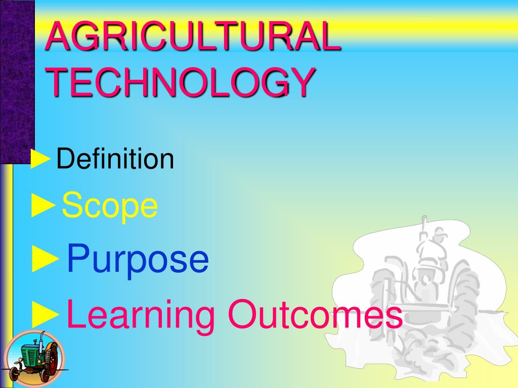PPT - AGRICULTURAL TECHNOLOGY PowerPoint Presentation, free download ...
