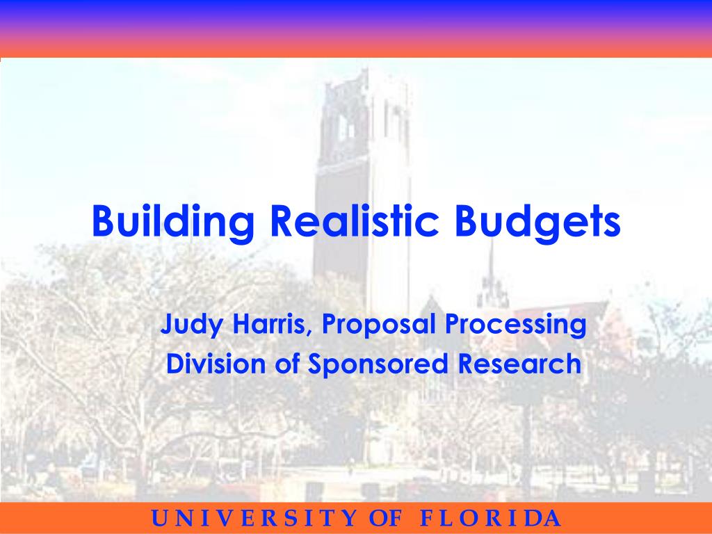 PPT - Building Realistic Budgets PowerPoint Presentation, free download ...
