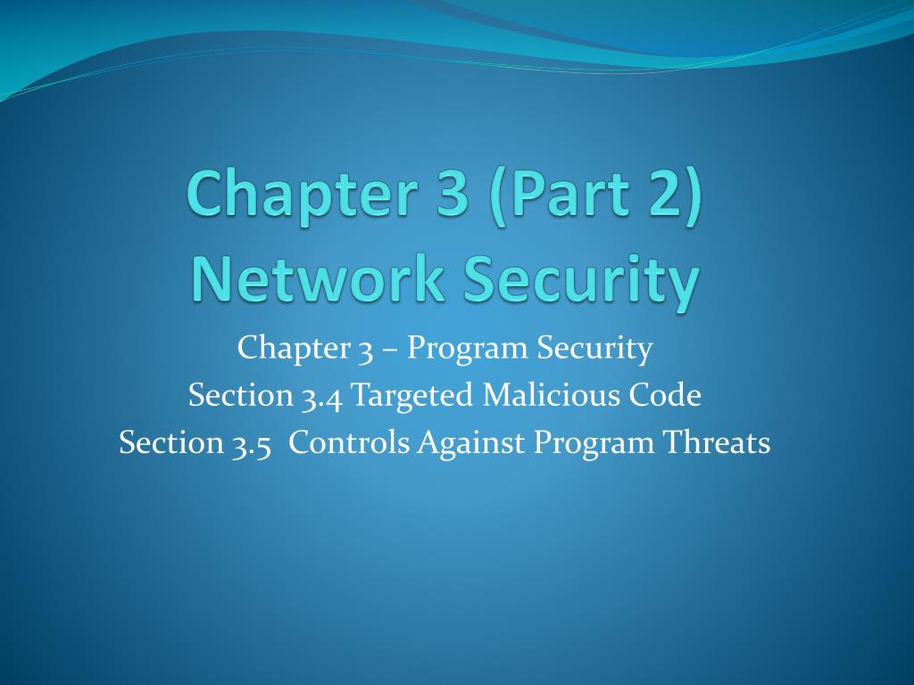 PPT - Chapter 3 (Part 2) Network Security PowerPoint Presentation, free ...