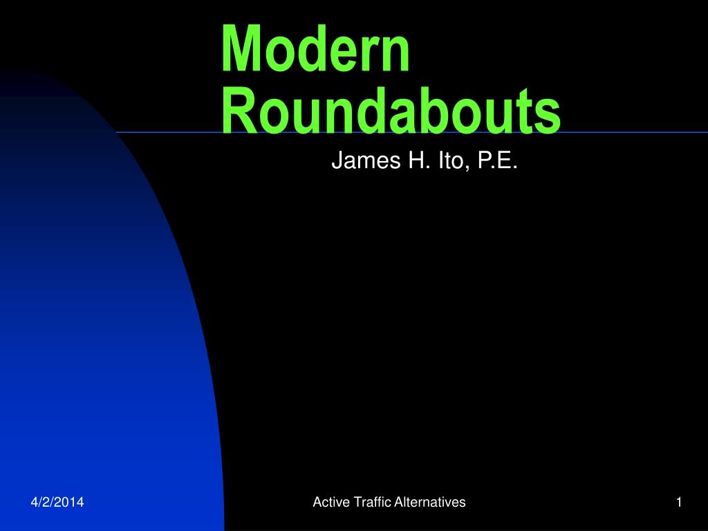 PPT - Modern Roundabouts PowerPoint Presentation, free download - ID:753262