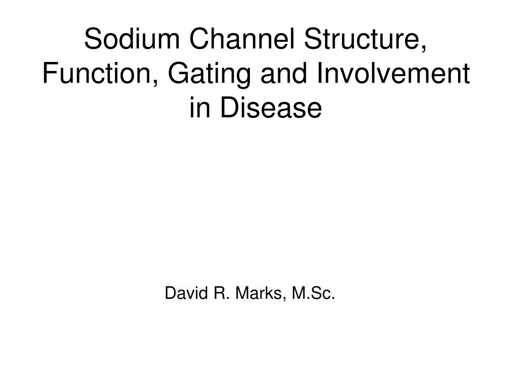PPT - Sodium Channel Structure, Function, Gating and Involvement in ...