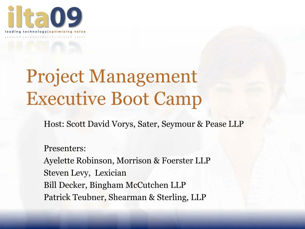 PPT - Project Management Executive Boot Camp PowerPoint Presentation ...
