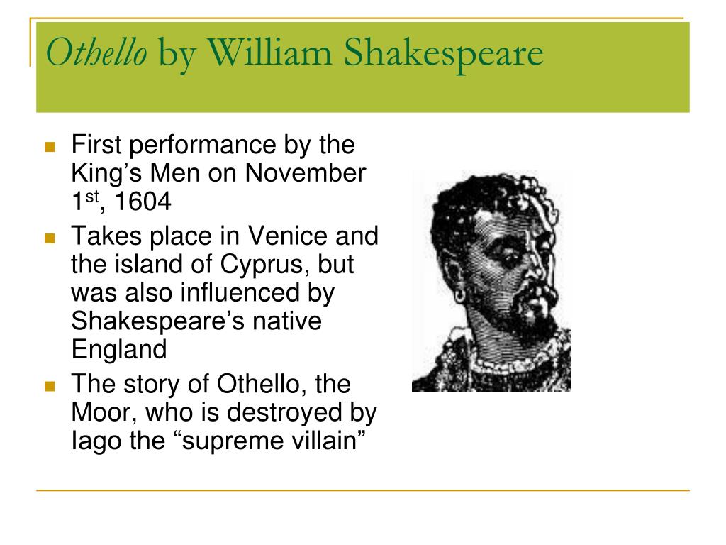 PPT - Othello by William Shakespeare PowerPoint Presentation, free ...