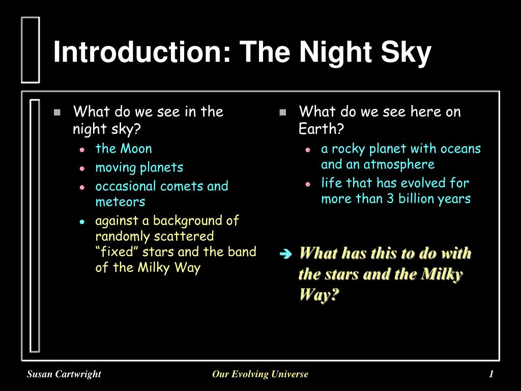 PPT - Introduction: The Night Sky PowerPoint Presentation, free ...