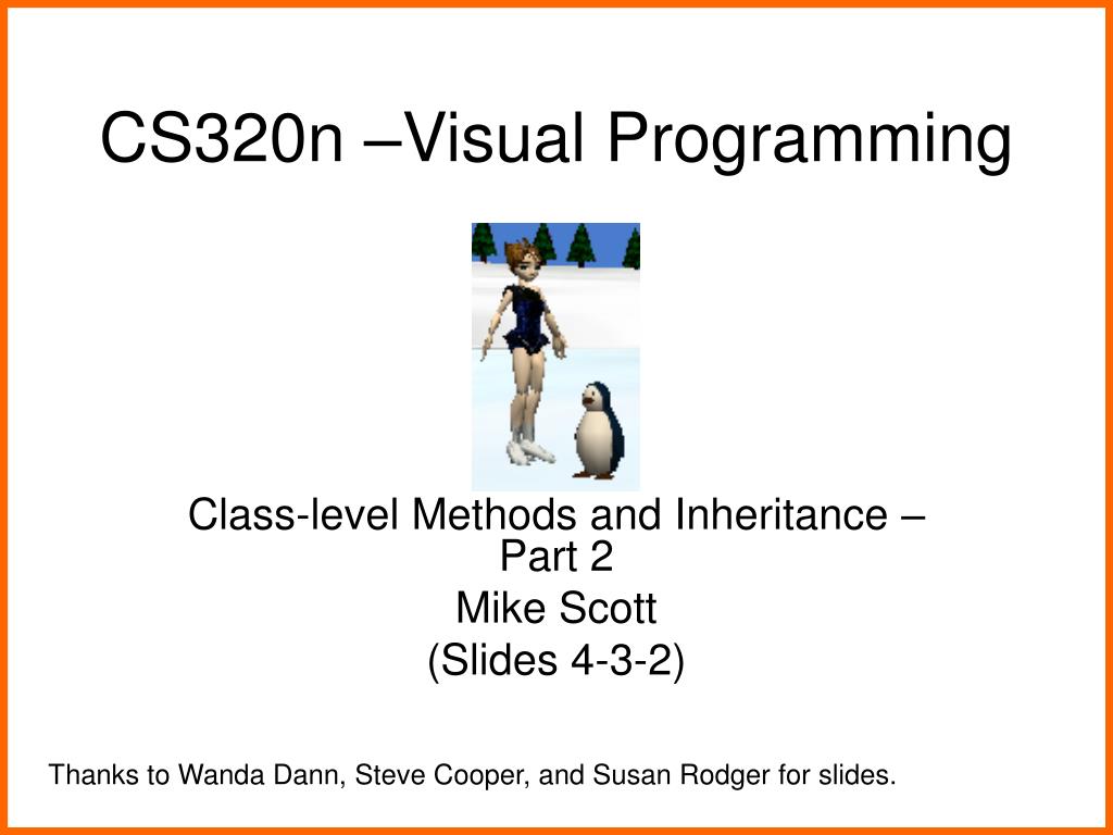 PPT - CS320n –Visual Programming PowerPoint Presentation, free download ...
