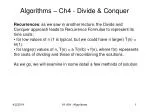 PPT - Divide-and-Conquer Algorithms PowerPoint Presentation, free ...