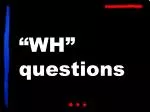 PPT - Wh-Question PowerPoint Presentation, free download - ID:4836265
