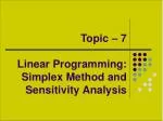 PPT - 7. Linear Programming (Simplex Method) PowerPoint Presentation, free download - ID:6557559