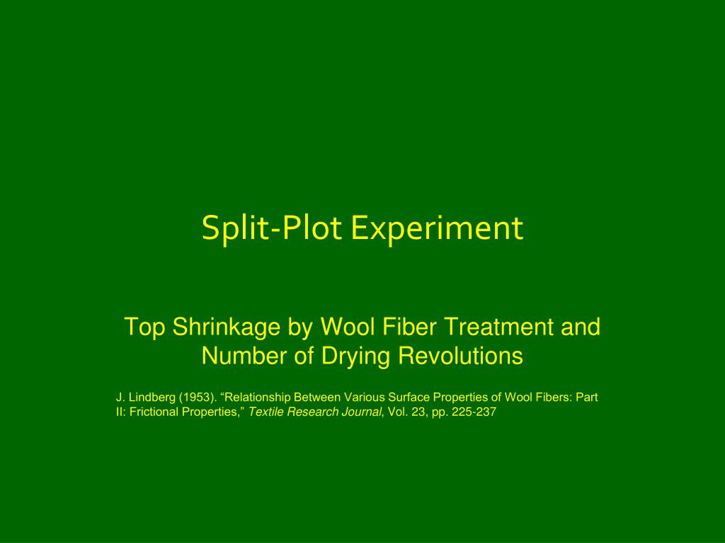 PPT - Split-Plot Experiment PowerPoint Presentation, free download - ID:759509