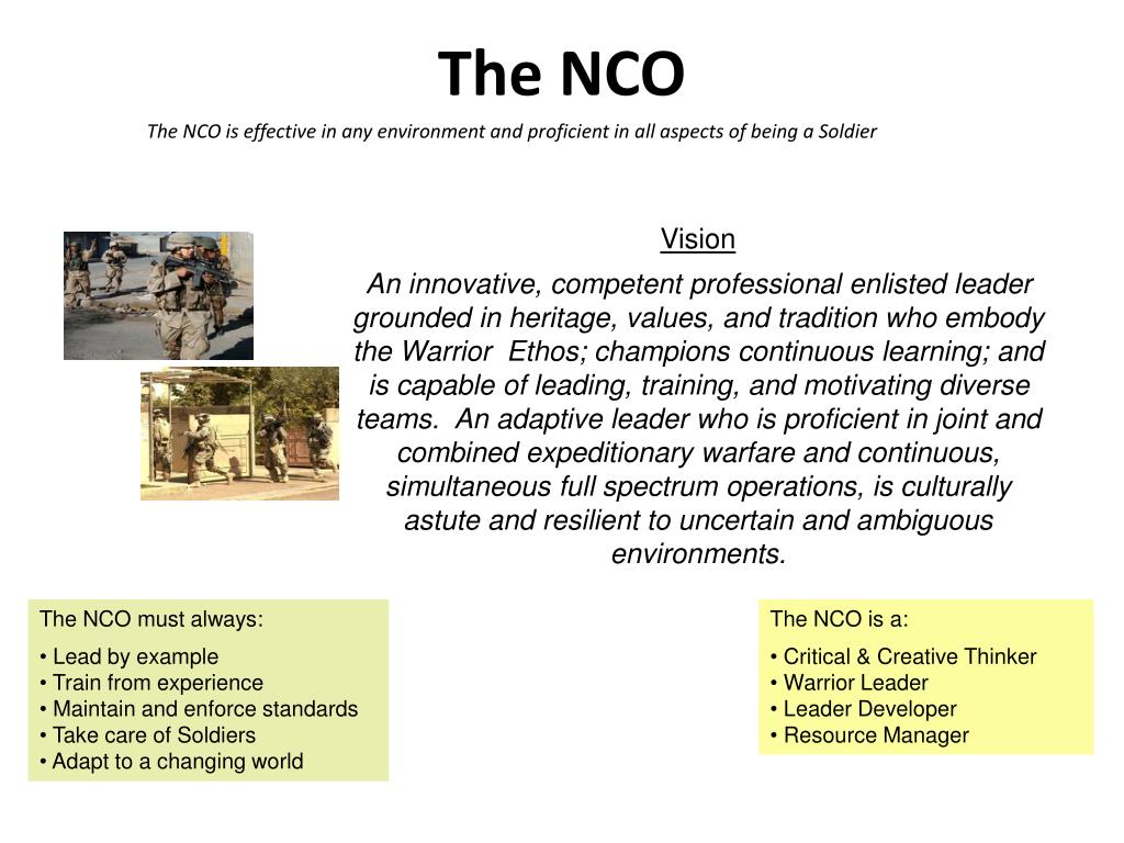 PPT - The NCO PowerPoint Presentation, free download - ID:760485