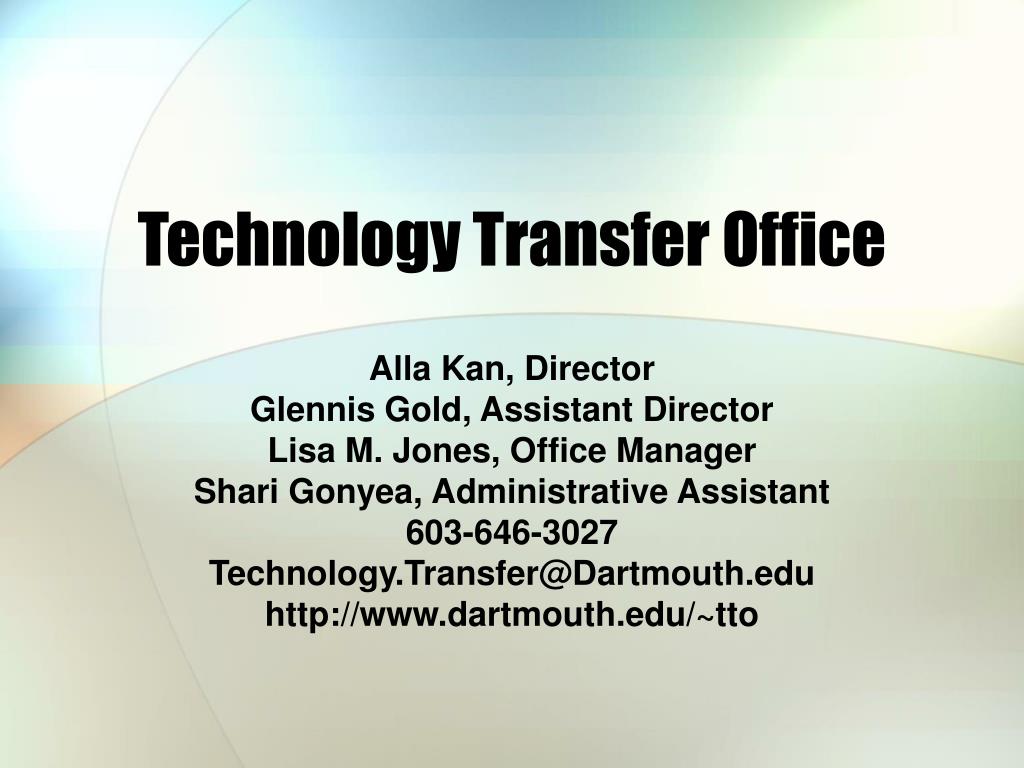 PPT - Technology Transfer Office PowerPoint Presentation, free download ...