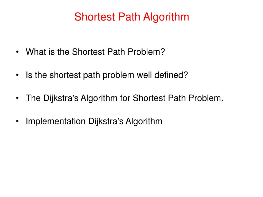 PPT - Shortest Path Algorithm PowerPoint Presentation, free download ...