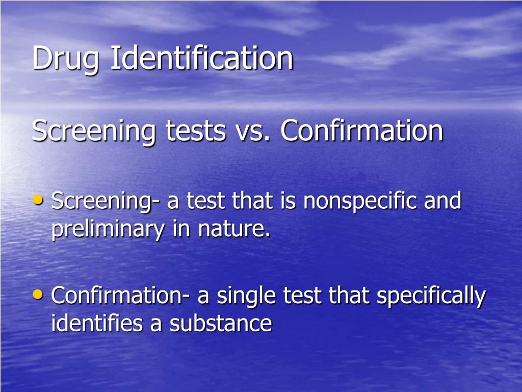PPT - Drug Identification PowerPoint Presentation, free download - ID ...