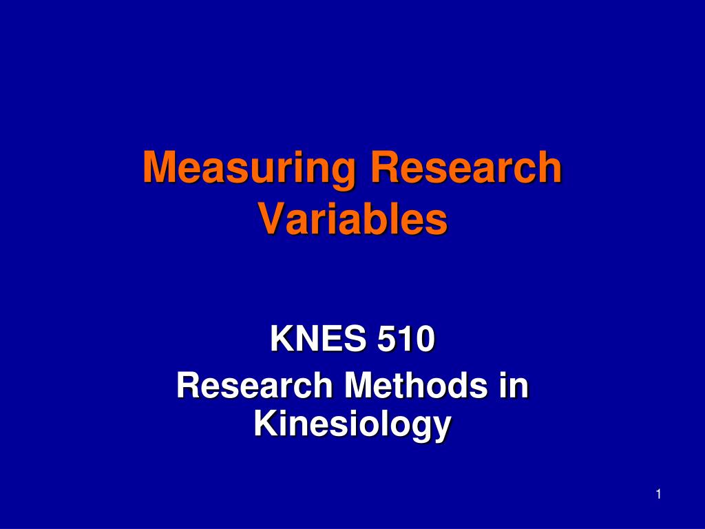 PPT - Measuring Research Variables PowerPoint Presentation, free ...