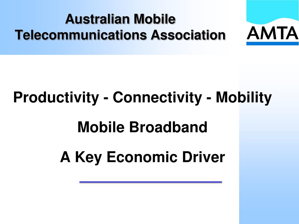 PPT - Australian Mobile Telecommunications Association PowerPoint ...