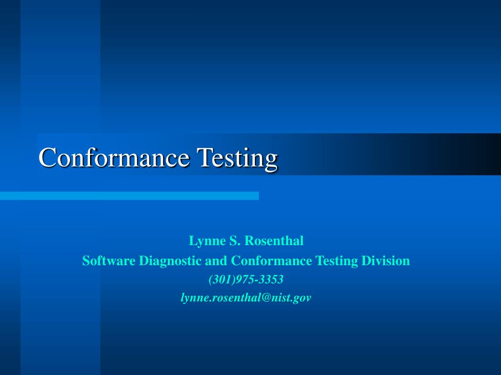 PPT - Conformance Testing PowerPoint Presentation, free download - ID ...