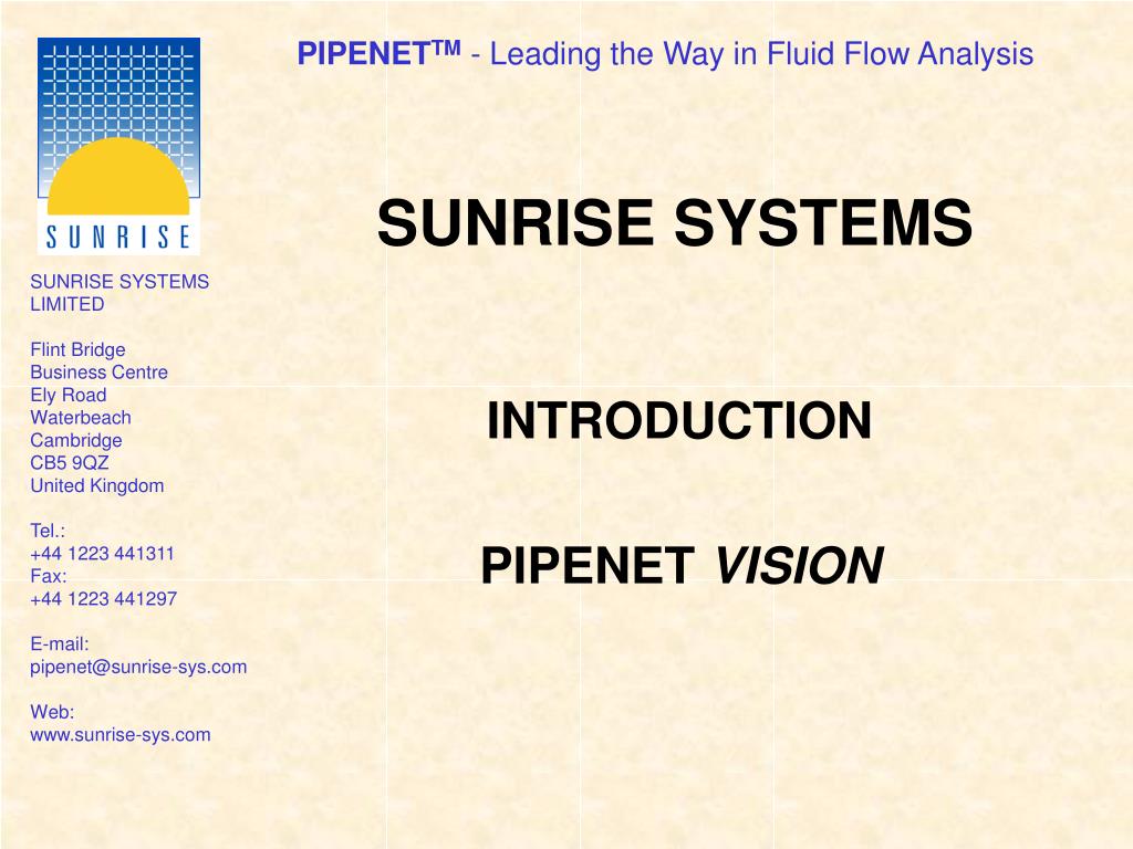 PPT - SUNRISE SYSTEMS PowerPoint Presentation, free download - ID:764982