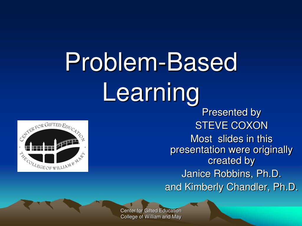 PPT - Problem-Based Learning PowerPoint Presentation, free download ...
