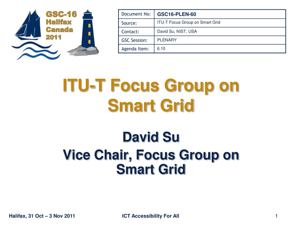 PPT - ITU-T Focus Group on Smart Grid PowerPoint Presentation, free ...