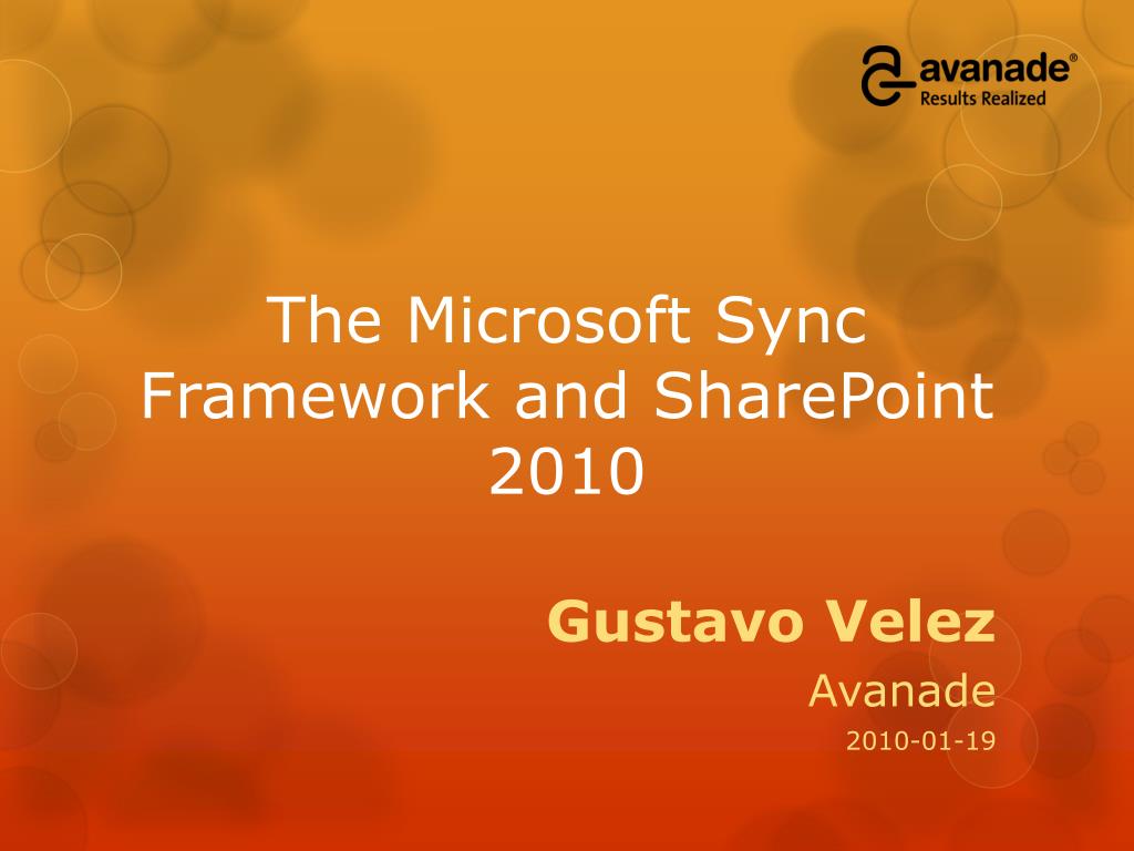PPT - The Microsoft Sync Framework and SharePoint 2010 PowerPoint Presentation - ID:767671